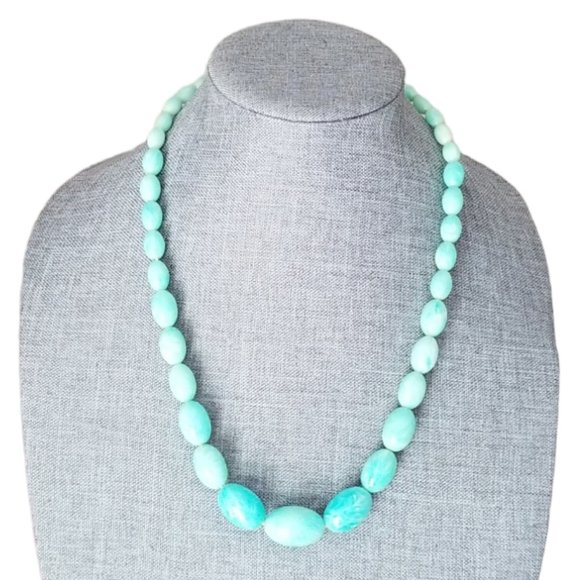 Artisan | Jewelry | Necklace Turquoise Light Blue 24 Long | Poshmark